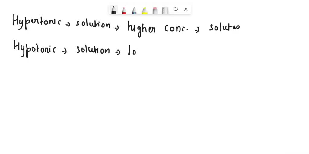 SOLVED: QUESTION 9 In the example below, the cell was placed into a ...