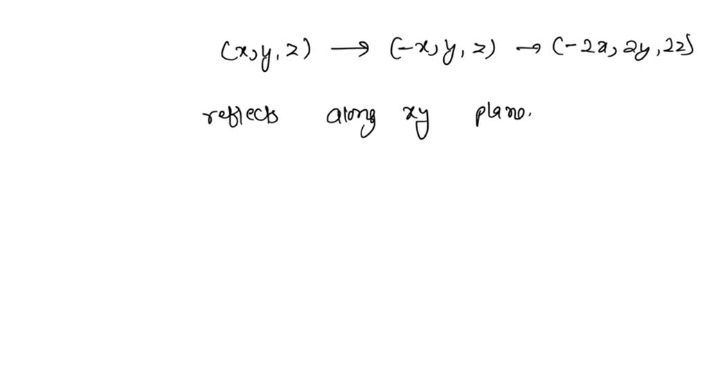 SOLVED: Let T : R3 R3 be a linear transformation that reflects vector ...