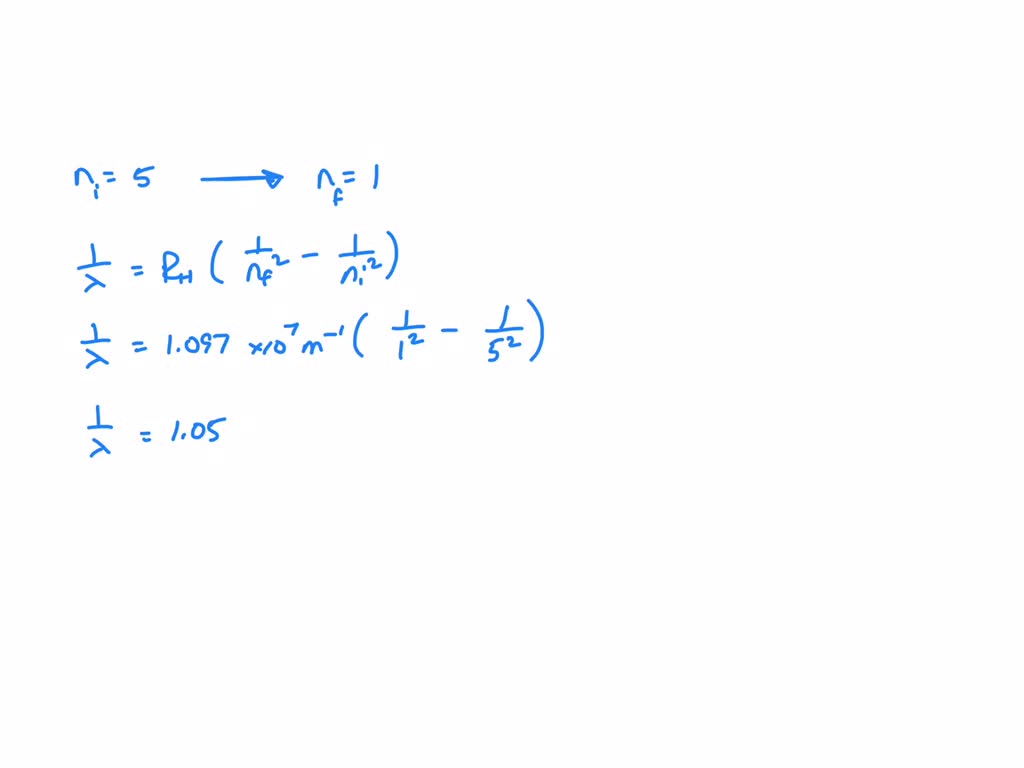 N = 5 —> n=1 express the frequency in inverse seconds