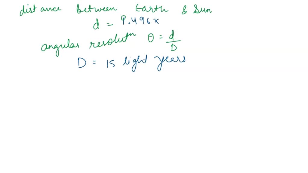 SOLVED: (a) Calculate the angular size of the Sun viewed in arcseconds ...