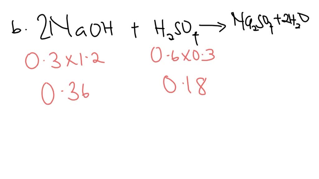 SOLVED: 5. Which procedure produces a 0.2 M solution of Na2SO4 ? (A) Mixing 500 mL of 0.4 MNaOH ...