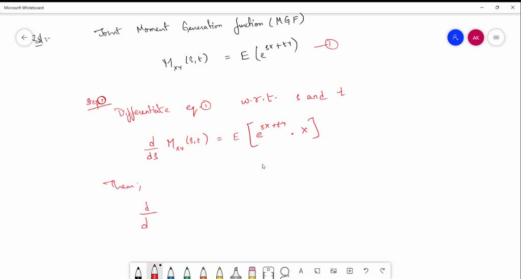 SOLVED: Show how to find E(X Y) from the joint moment-generating ...