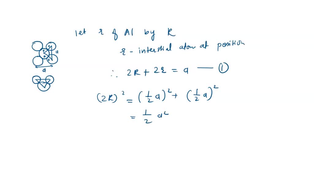 SOLVED: Calculate the radius of the largest interstitial void in a BCC lattice if the atomic ...