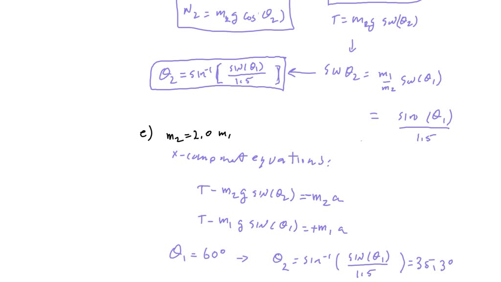 SOLVED: Consider two blocks of masses m and m1.50m1 that are connected by a massless string over ...