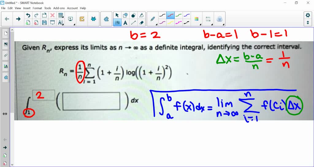 SOLVED: Given Rn, express its limits as n approaches infinity and find ...