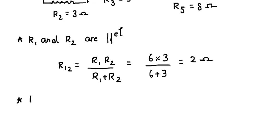 SOLVED: (a) Find the equivalent resistance ofthe circuit below. (b) Calculate the current ...
