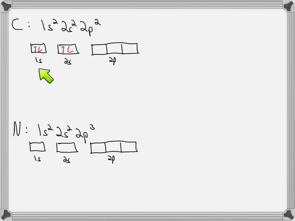 Solved Write Complete Electron Configurations For C And N And Then