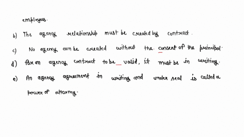 in agency relationships in business duties of the agent include which ...
