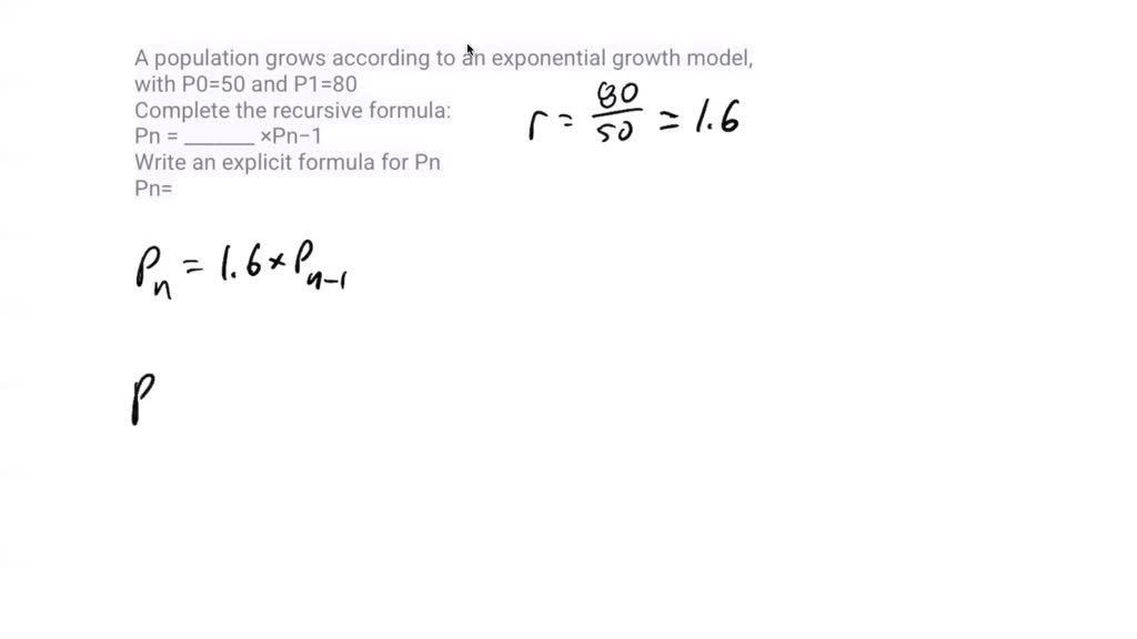 SOLVED: A population grows according to an exponential growth model ...