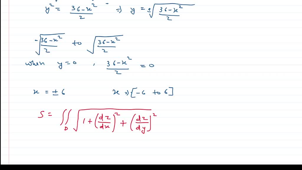 SOLVED: Find the surface area of the portion S of the cone z^2 + x^2 ...