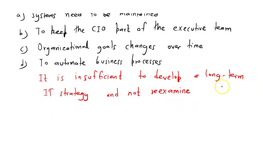 SOLVED: Sustainability strategy must align with: O a. structure ...