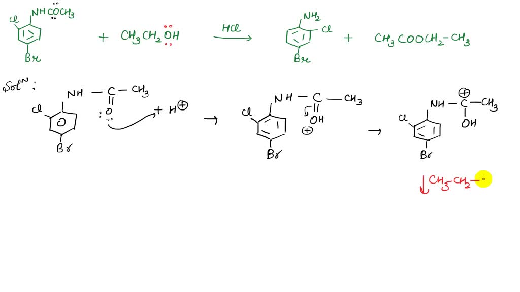 SOLVED: Experiment 4: 4-bromo-2-chloroaniline Synthesis CH3 NH2 HCl OH ...