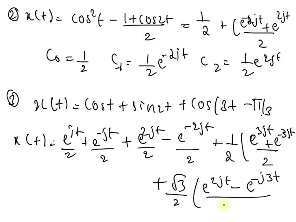 Solved A Let Xt Have The Fourier Transform X J And Let Pt Be