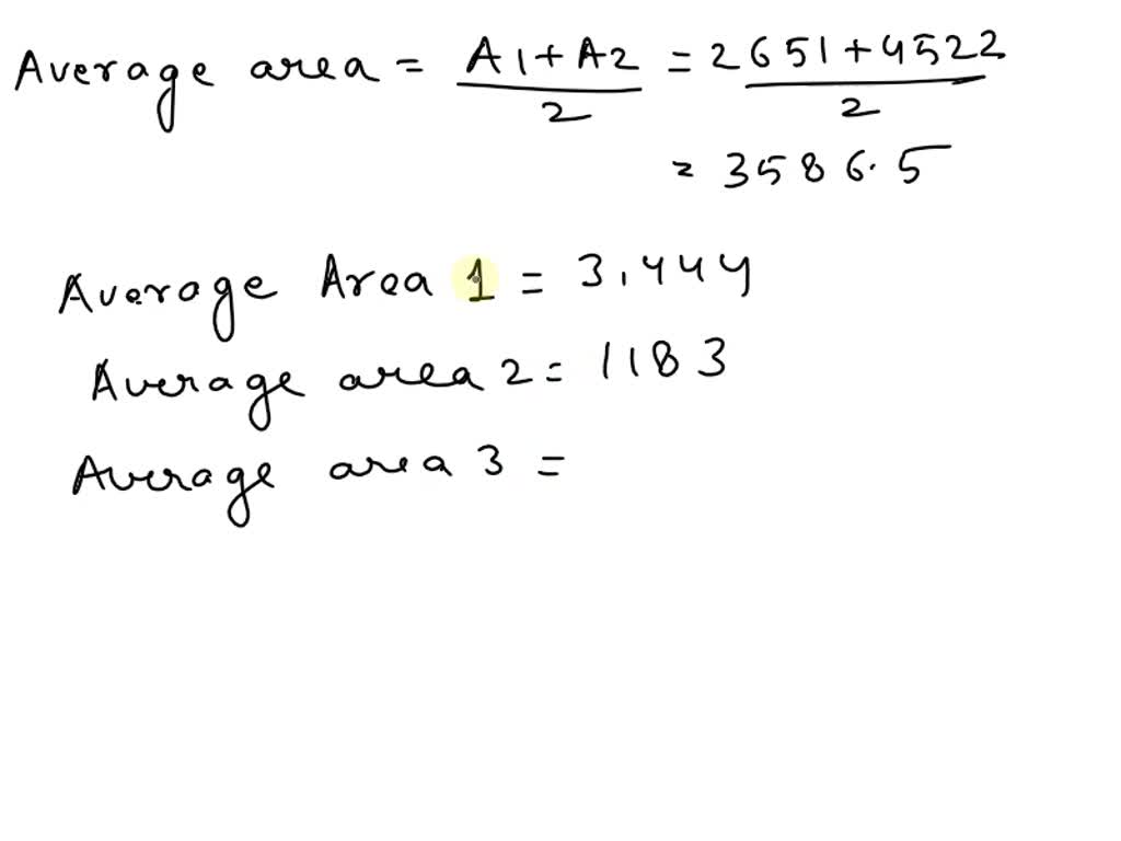 SOLVED: Problem#2: Using the average end area method, calculate the cut volume for stations 130 ...