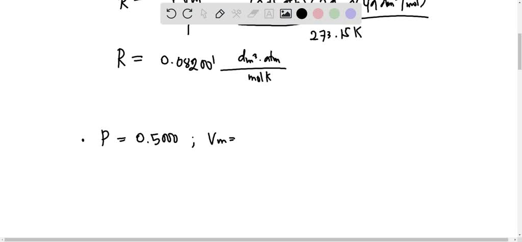 [2] The following data have been obtained for oxygen gas at 273.15 K ...