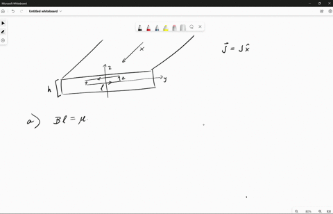 An infinite slab (in x and y) of current with thickness 2a...