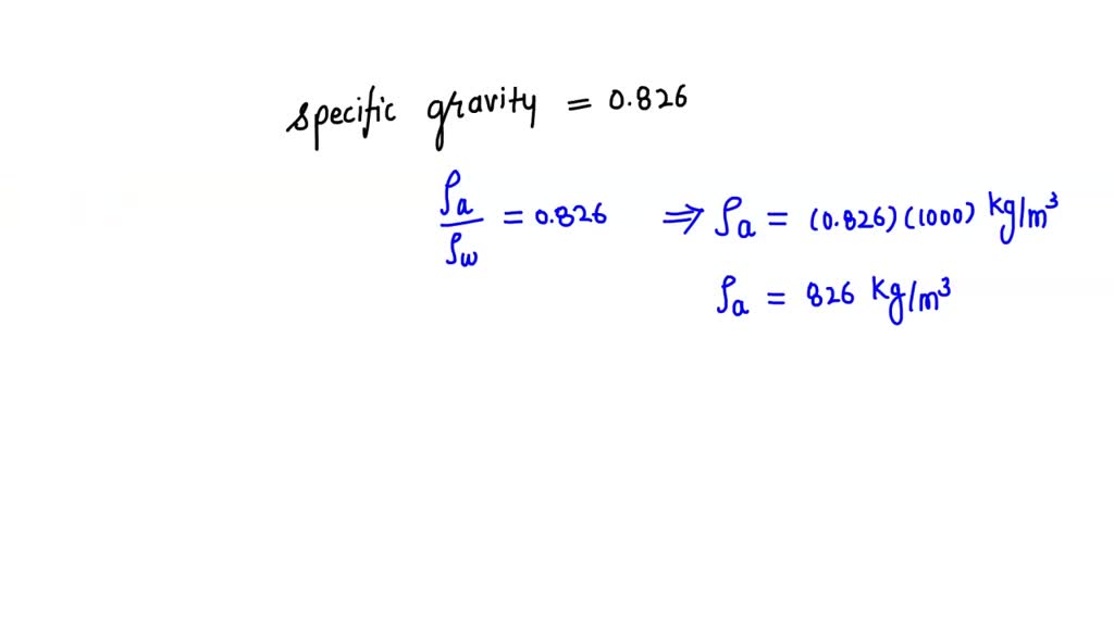 Liquid ammonia has a specific gravity of 0.826. Calculate the volume in cm 3 that would weigh 5. ...