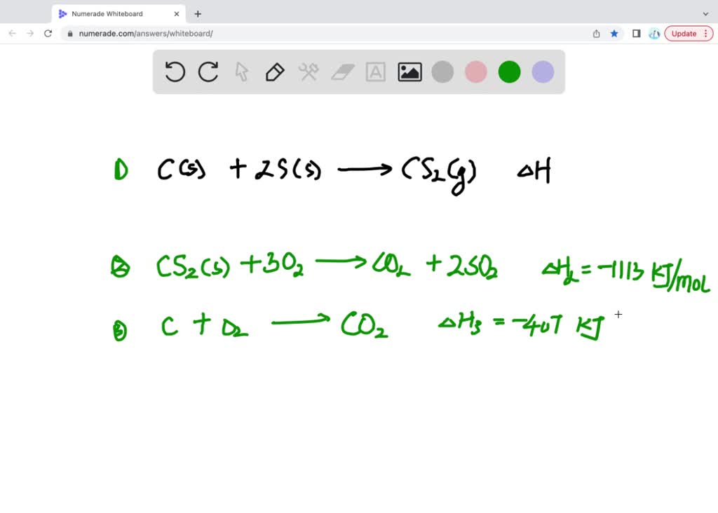 SOLVED: Using the enthalpy of formation values given here; determine ...