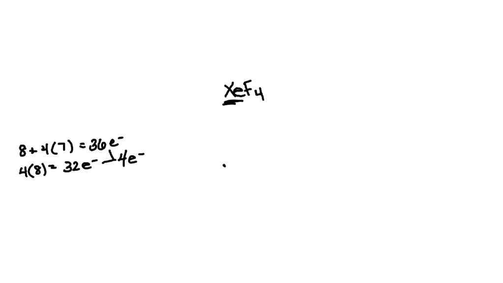 Xenon Tetrafluoride Xef4 Molecular Geometry Polarity