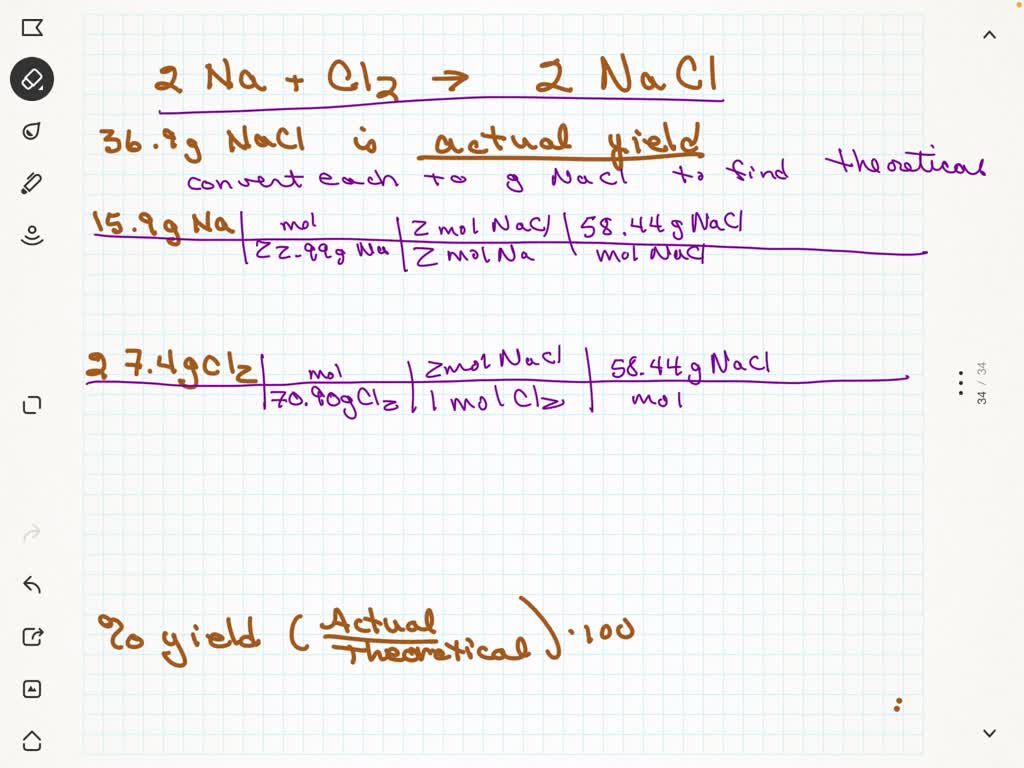 SOLVED: Sodium chloride is produced when sodium metal combines with ...