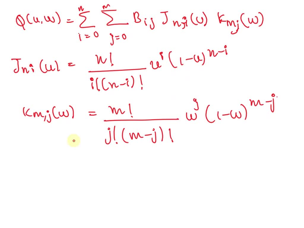 SOLVED: Describe what Bezier surface is. Write down the equations for ...