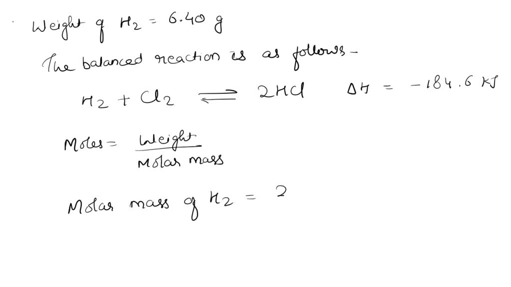 Given the following reaction, what is the enthalpy change when 6.40 g ...