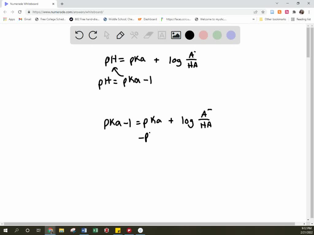 SOLVED: Weak acids act as buffers within 1.0 pH unit of their pKa. For any weak acid, what is ...