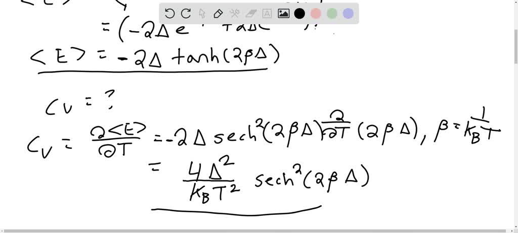 SOLVED: The partition function for a two-level system whose energy is ...