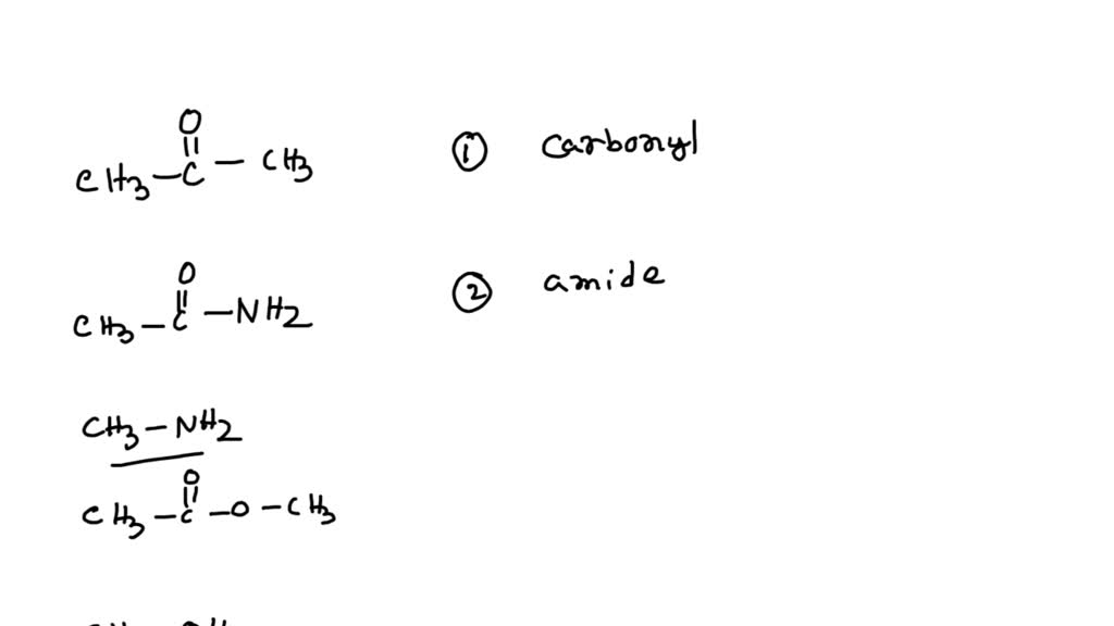 Match each structure with the name of the functional group it contains ... Match each structure with the name of the functional group it contains ...