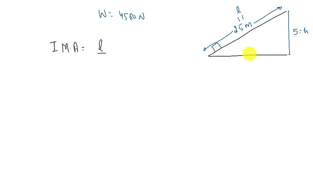 SOLVED: An inclined plane consists of a 25 m length that raises an ...