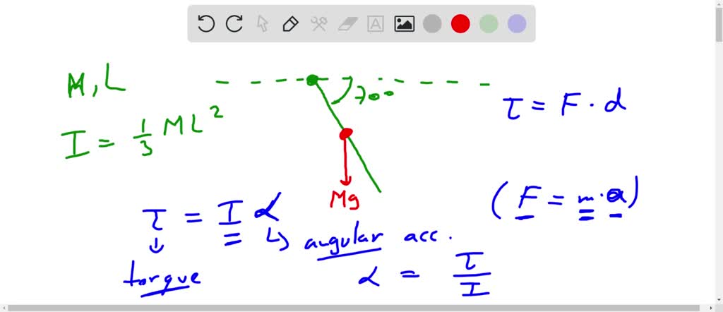 SOLVED: A thin rod (uniform, 2.0 m long and 1.0 kg mass) is free to ...