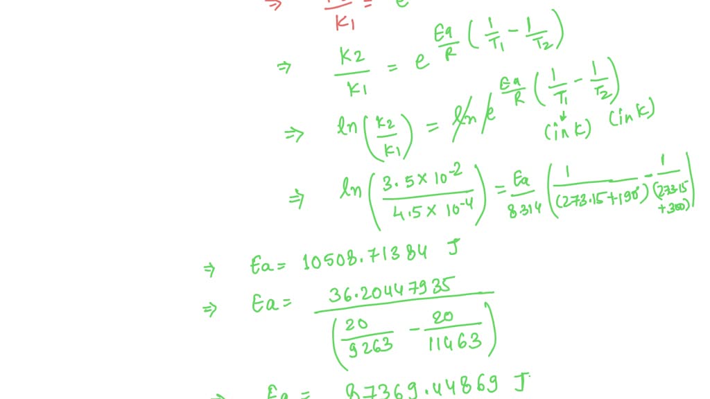 SOLVED: The rate constant of a reaction is 4.50 x 10-4 Lmol-1s-1 at 190 ...