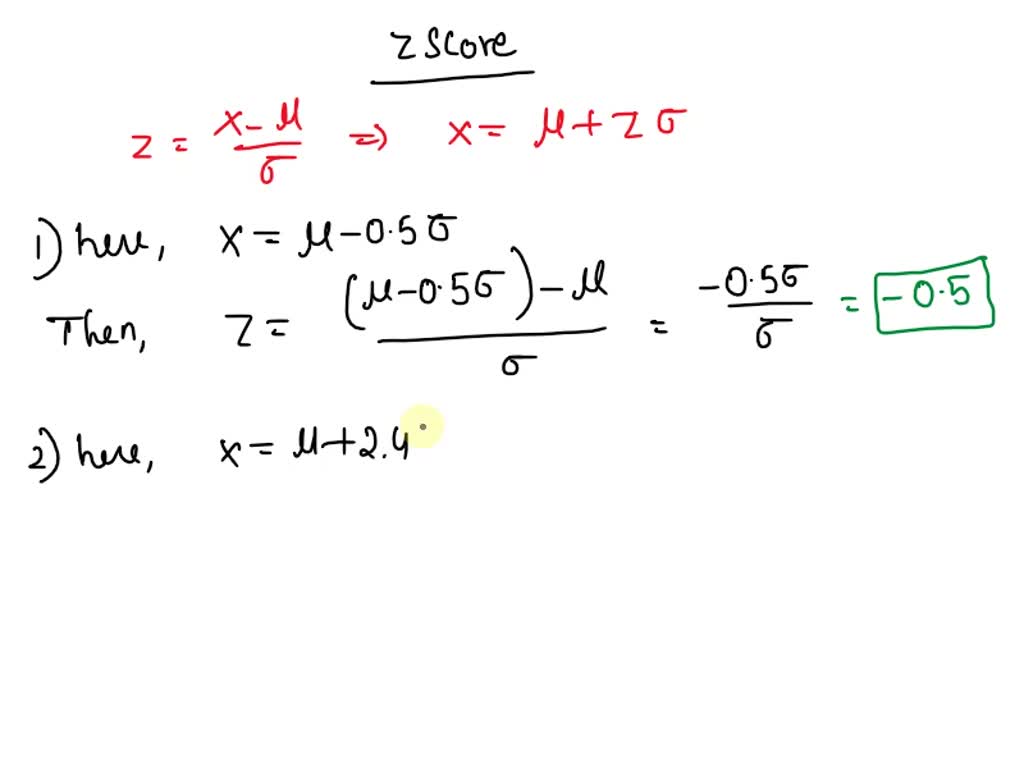 In A Normal Distribution A Data Value Located 0 5 Standard Deviations