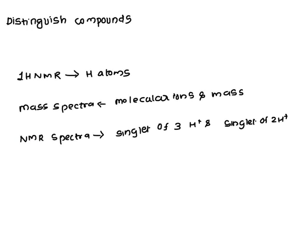 SOLVED: Here are two chemical structures. Which technique would best ...
