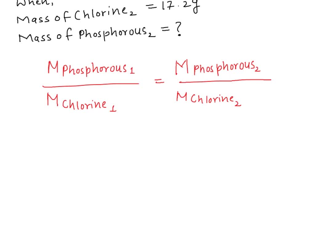 SOLVED: a compound of phosphorus and chlorine contains 3.00 grams of ...