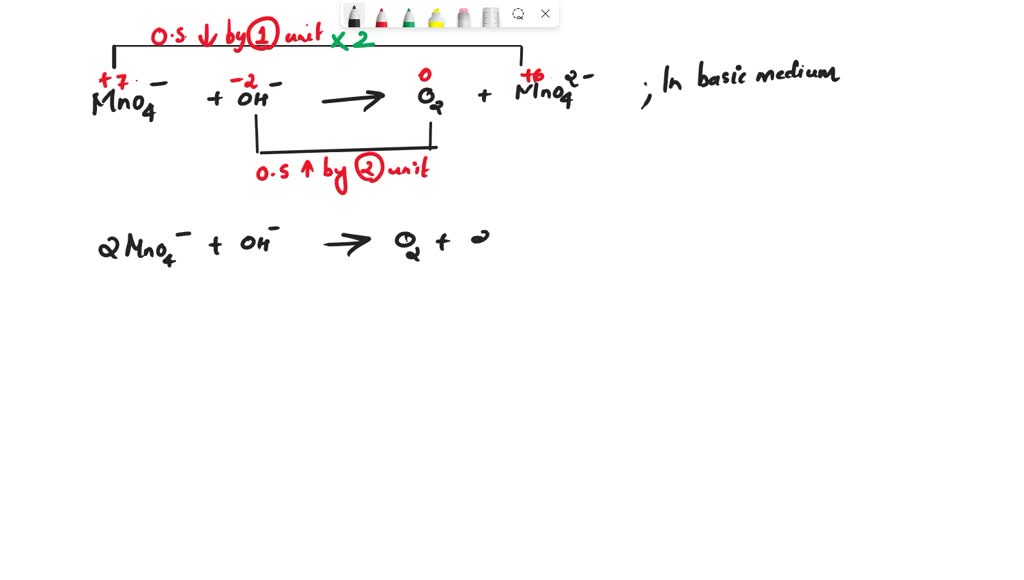 SOLVED: Balance the following chemical reaction with the method of half ...
