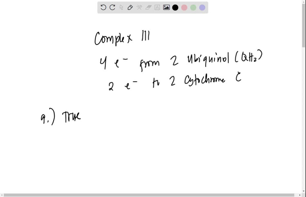 SOLVED: The Q cycle at complex 3 involves moving electrons from ...