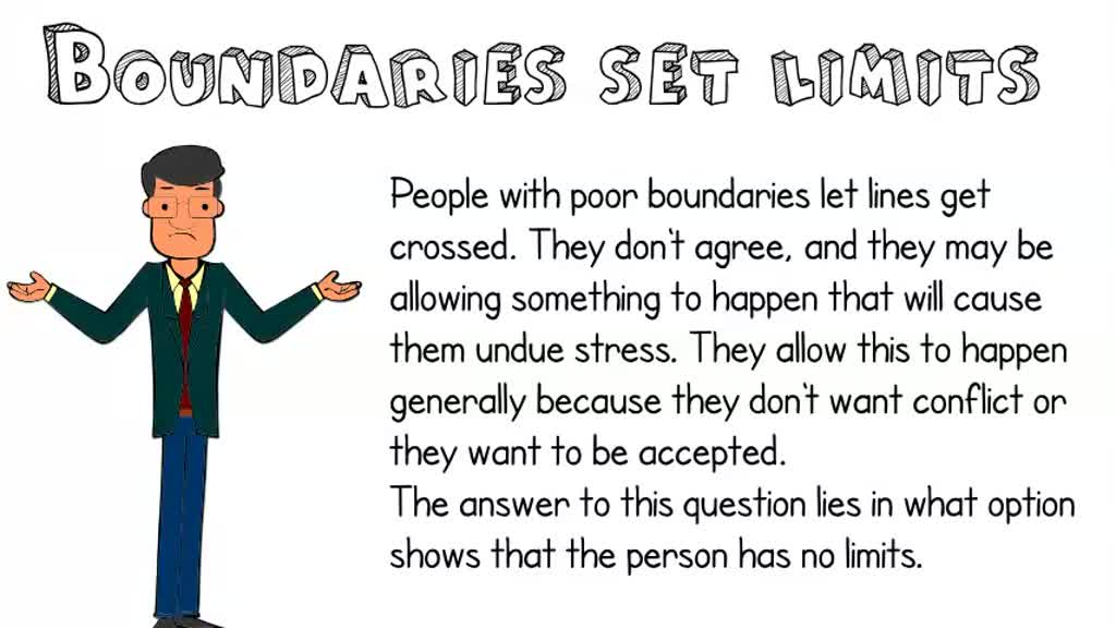 SOLVED: Which action is a sign of unhealthy personal boundaries