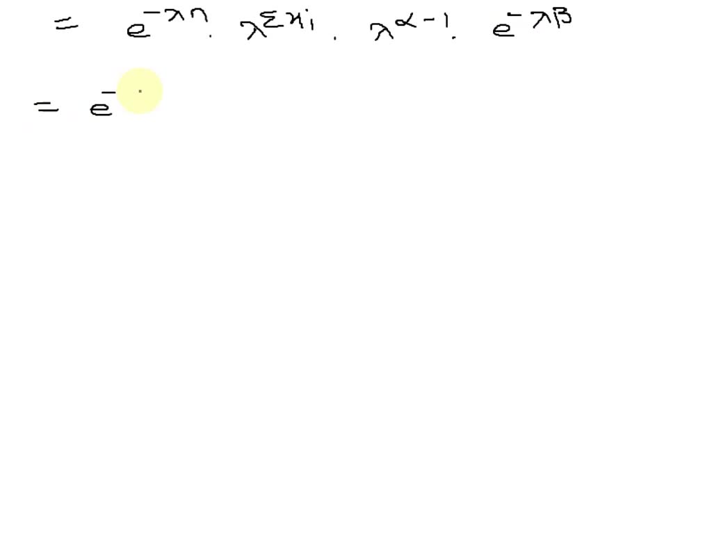 Solved Let Xâ‚ Xâ‚™ Be Iid Poisson Î And Let Î Have A Gamma Î