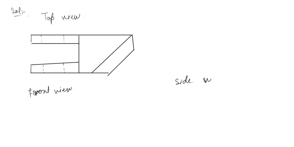 SOLVED: Autocad P4-9: Create an orthographic projection of the following object. Draw the three ...