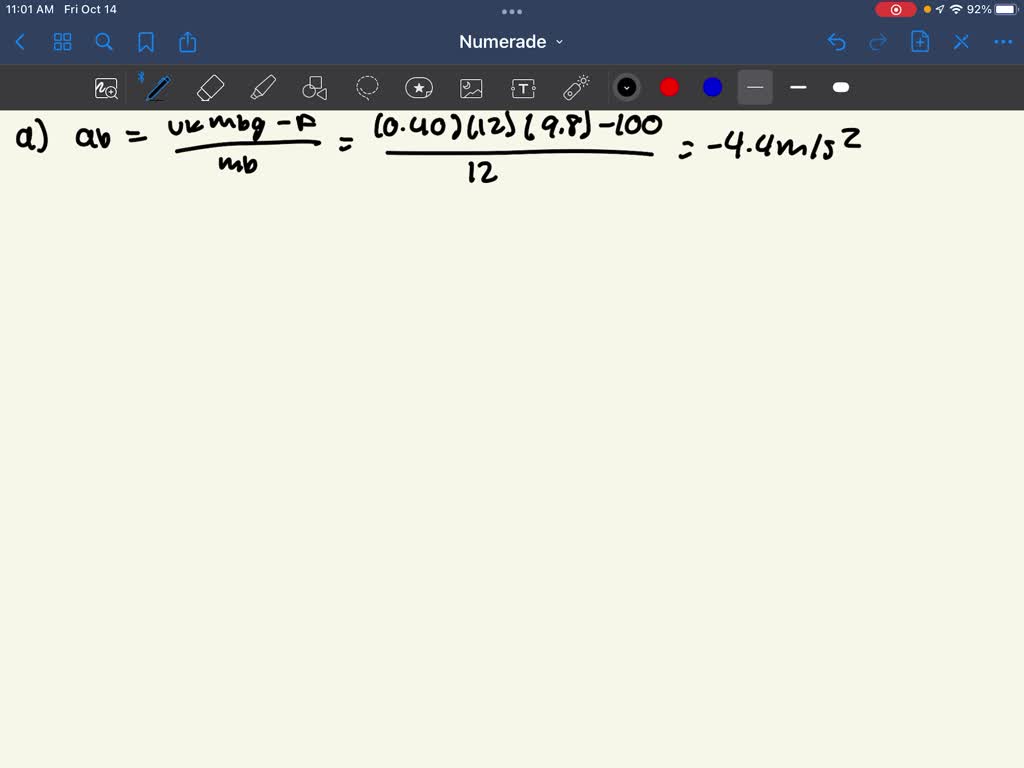 SOLVED: In the figure, a slab of mass m1 = 43 kg rests on a frictionless floor, and a block of ...