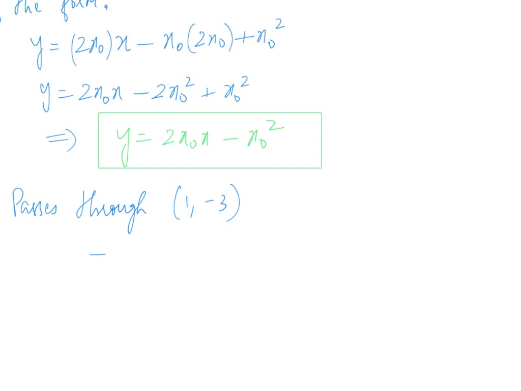 SOLVED: Find equations of the two tangent lines to the graph of flx ...