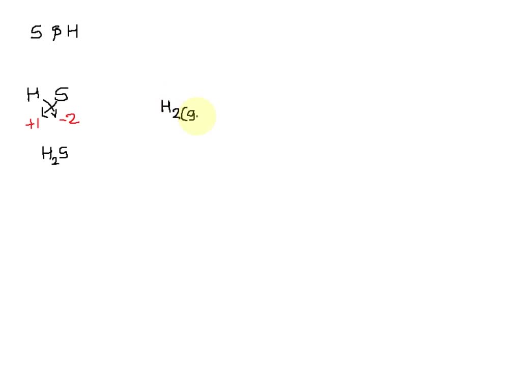 SOLVED: what is the chemical reaction between sulfur and hydrogen