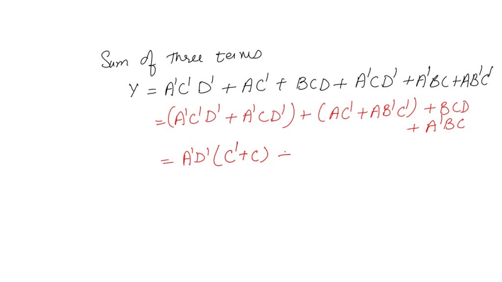 Solved Q1 Simplify The Following Expressions To Minimum Sum Of Products Only Individual 