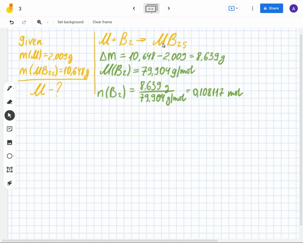 SOLVED: 5. An unknown element reacts with bromine to give the bromide ...
