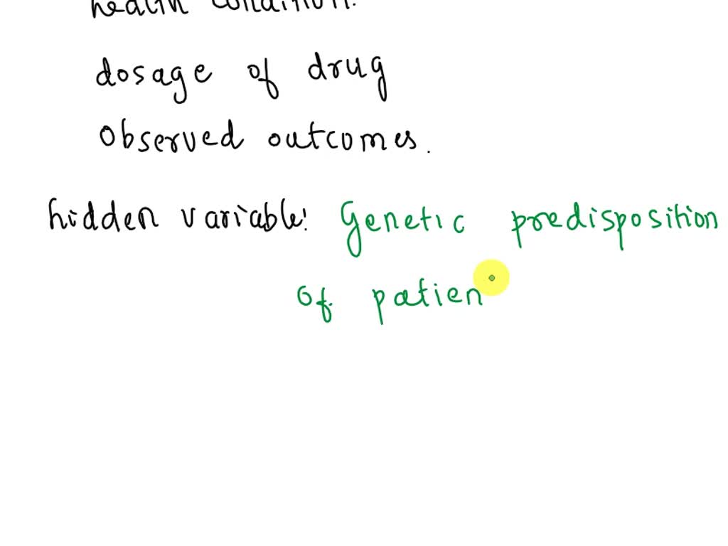 SOLVED: Describe a real example in which hidden variables can be a ...