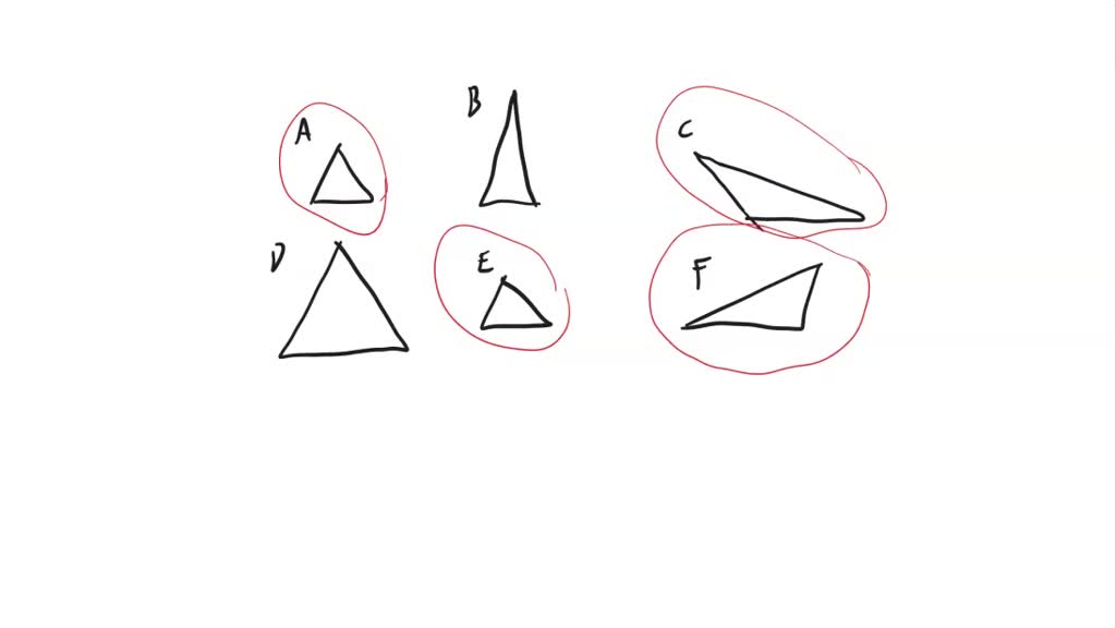 SOLVED: 'Which of these triangles appears not to be congruent to any others shown here? Chich ...