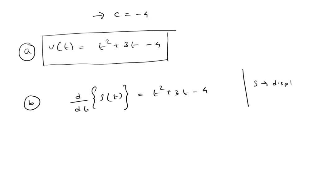 SOLVED: 2.The velocity function in m/s is given for a particle moving along a line. Find the ...