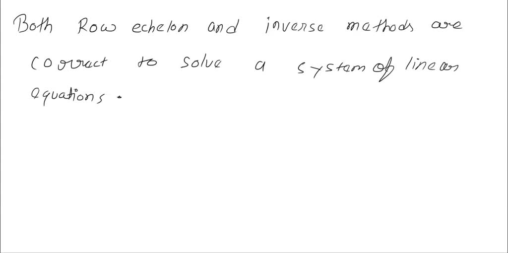 SOLVED: Consider the following linear system: First, make all necessary row interchanges in the ...