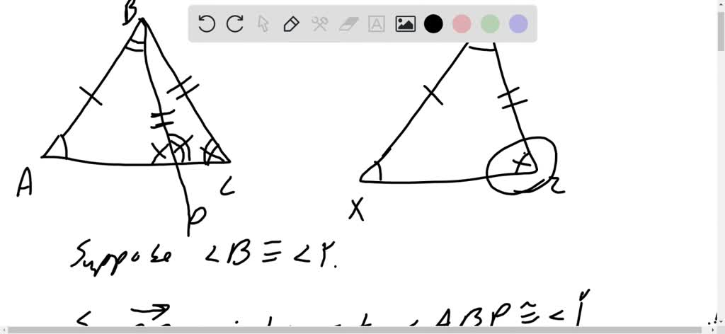 SOLVED: Prove that two right triangles are congruent if a leg and the ...
